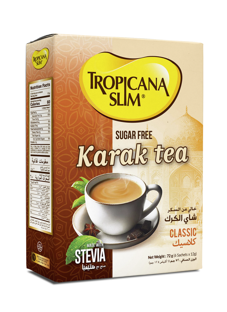 TROPICANA SLIM SUGAR FREE DRINK KARAK TEA CLASSIC - Tropicana Slim